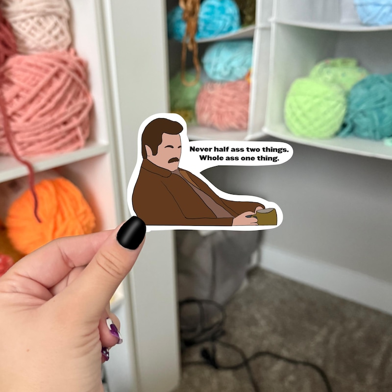 Rons Swanson Sticker - Etsy