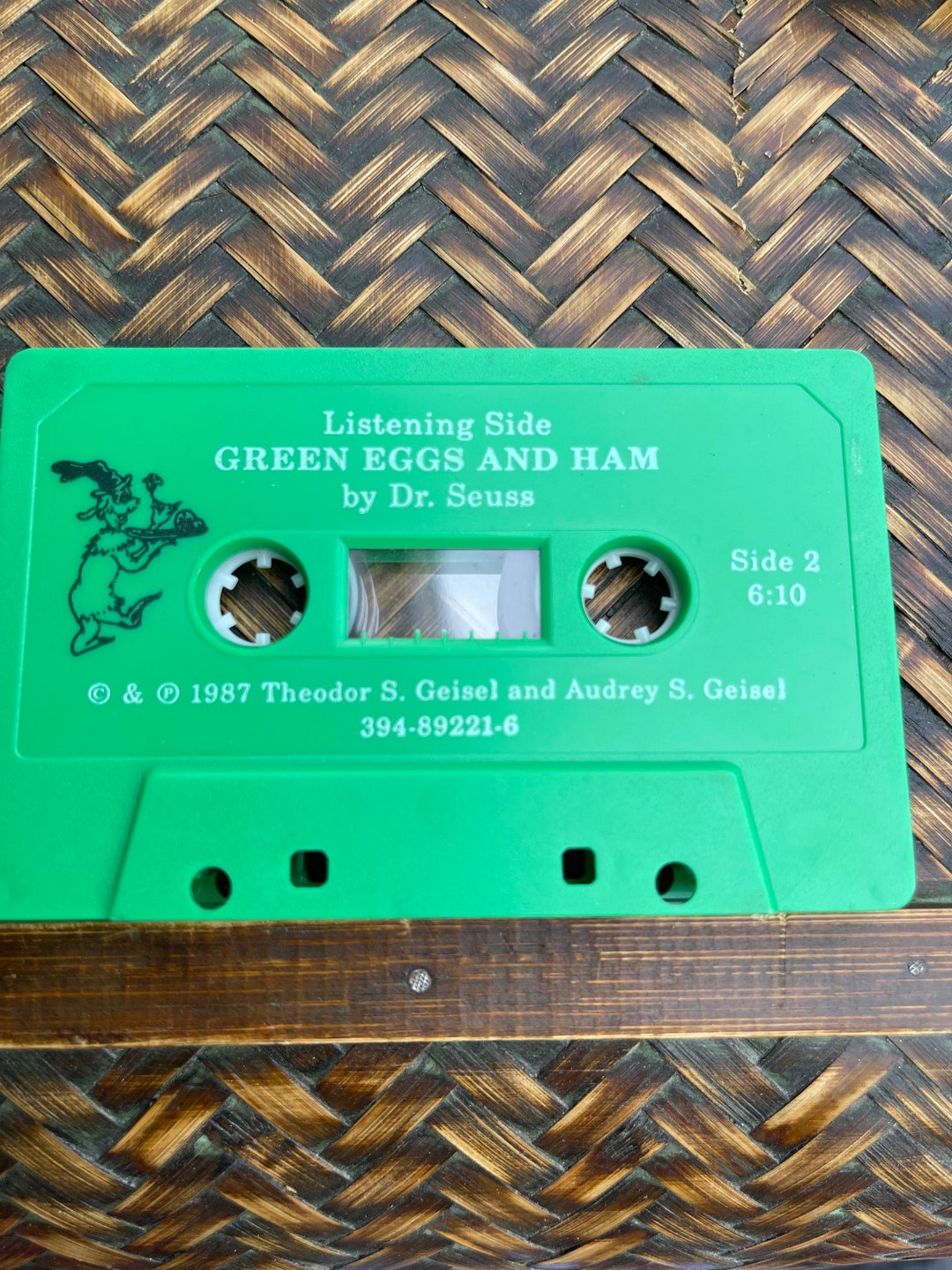 Vintage 1987 Random House Dr Seuss Green Eggs and Ham Cassette Tape ...