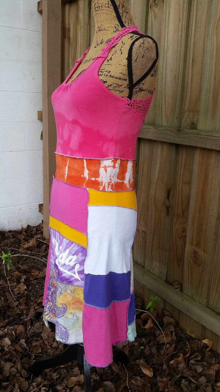 Upcycled Tank Top T Shirt Dress Size Sm/med - Etsy