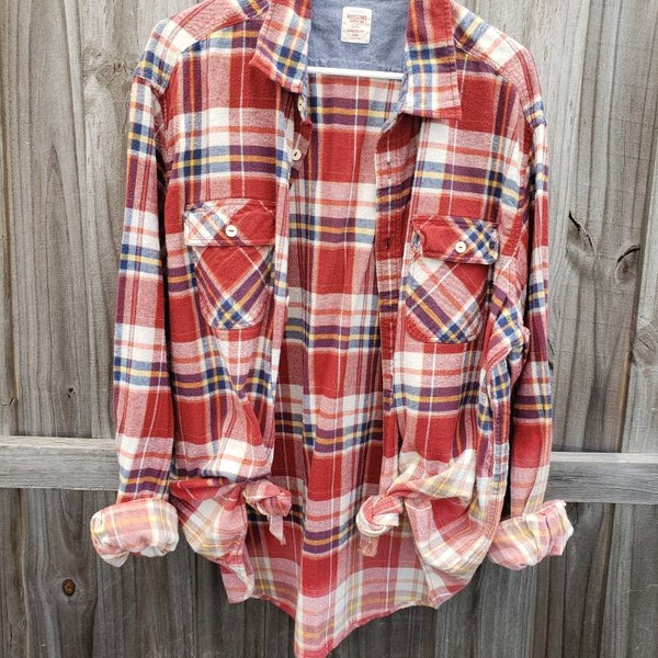 Bleached Flannel - Etsy