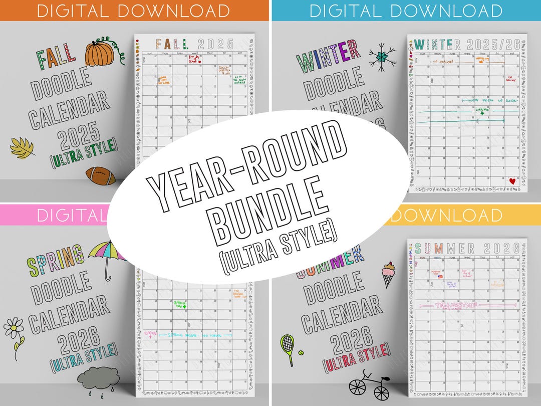 Fall 2025, Winter 2025/26, Spring 2026, Summer 2026 - Year-round BUNDLE ...