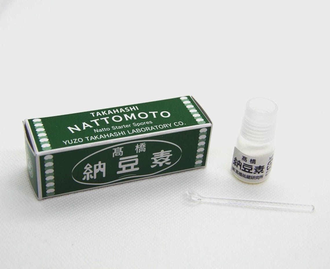 Nattomoto Natto Starter Spores: Traditional Japanese Culture (3G X 2pcs ...