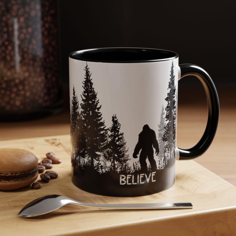 Bigfoot Mug, Forest Sasquatch Coffee Cup - Etsy