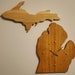 Wall Clock in the Shape of Michigan 15 in X 10 in (upper and Lower ...