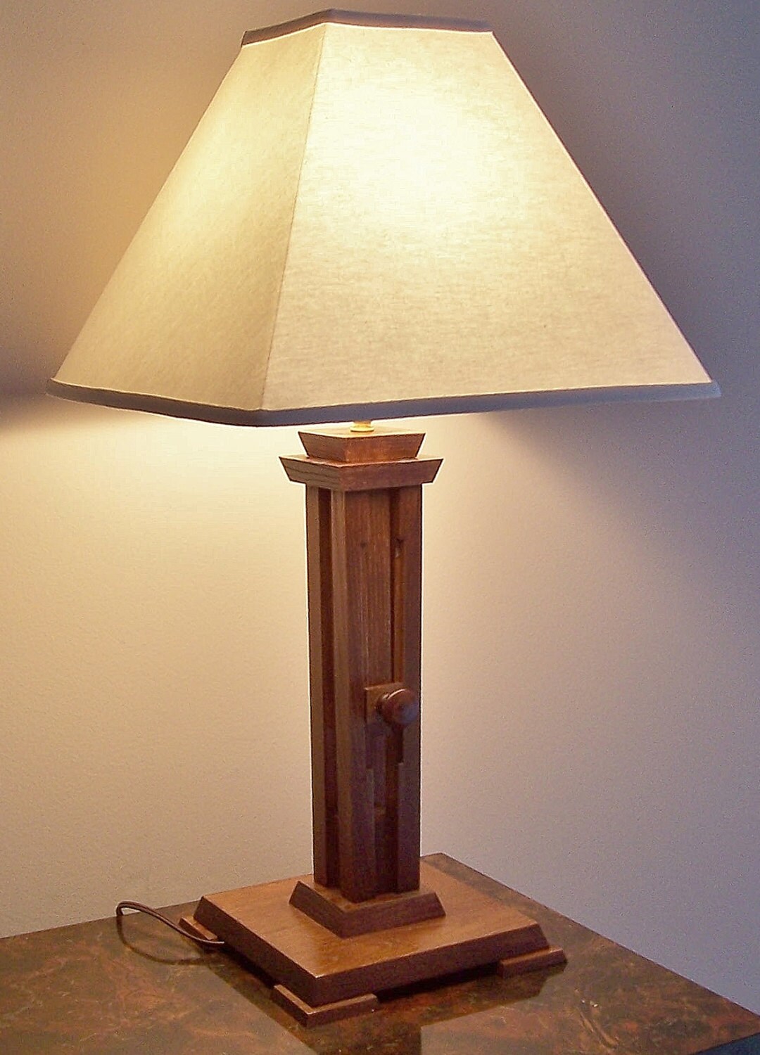 Arts and Crafts Table Lamp - Adjustable (WITHOUT SHADE) - Etsy