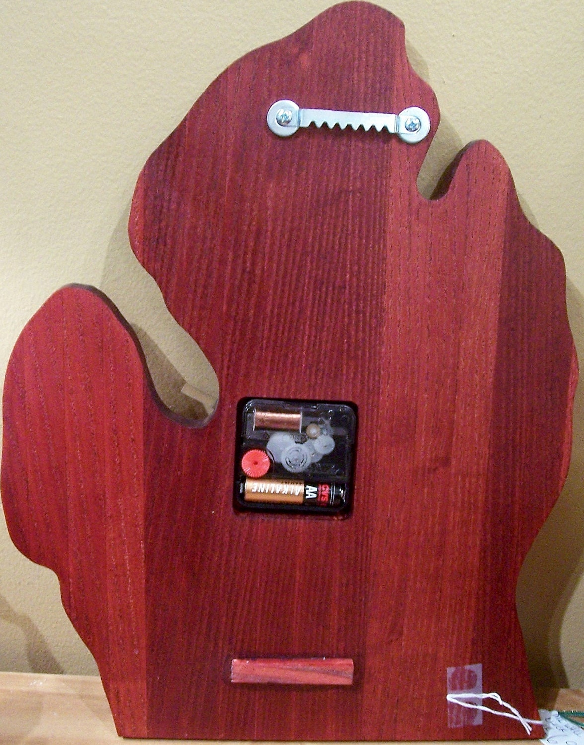 Wall Clock in the Shape of Michigan 15 in X 10 in (upper and Lower ...