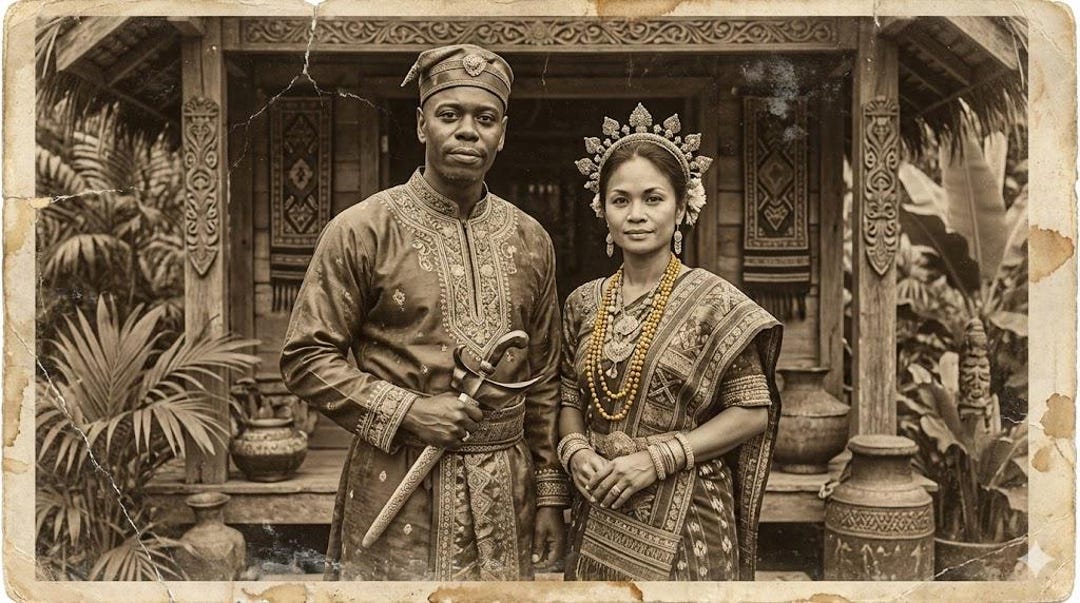Custom Filipino Family Portrait, Sepia Tone Image (digital File) - Etsy