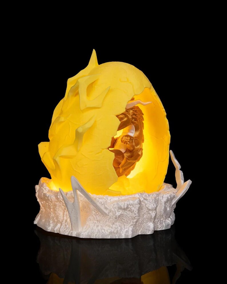 Thunder Bringer™ Storm Egg Display - Lightning Dragon Egg Figurine - Etsy