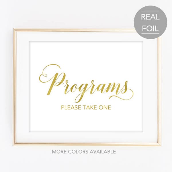 Wedding Program Sign - Etsy