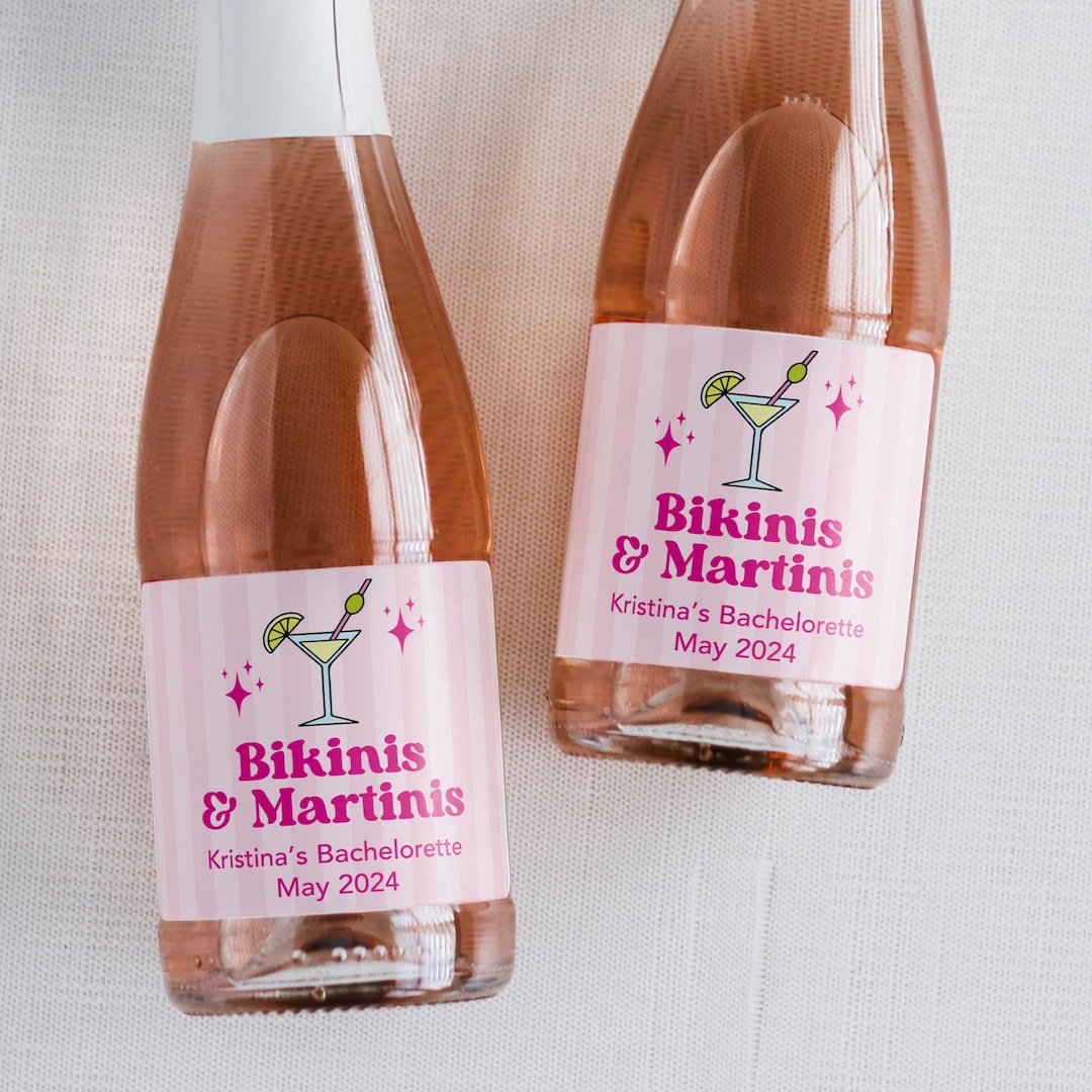 Bikinis and Martinis Champagne Labels, Bikinis and Martinis ...