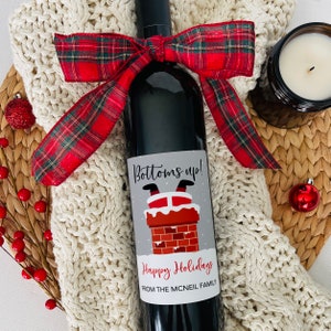 Funny Christmas Wine Labels, Christmas Party Mini Wine Labels ...