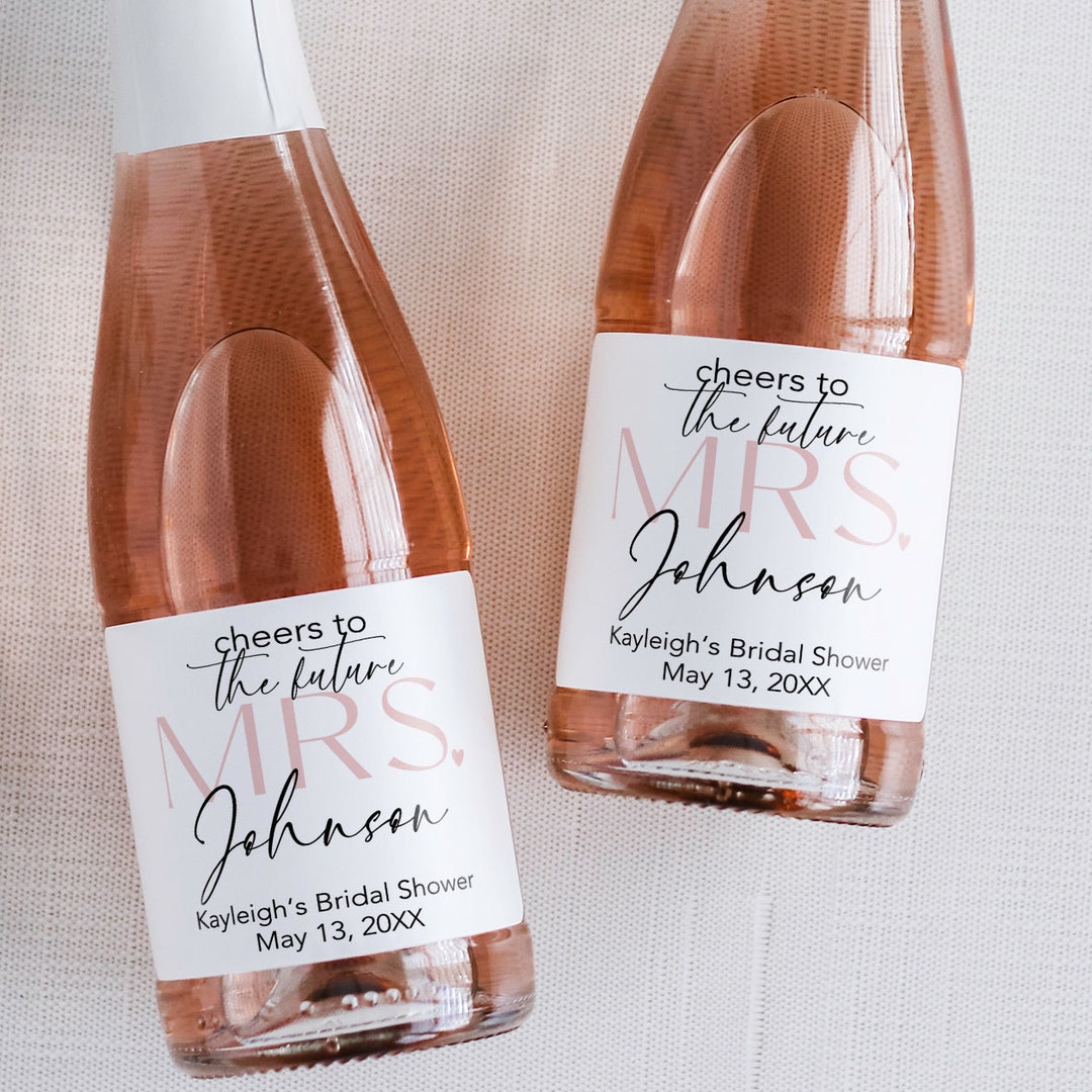 Future Mrs Champagne Labels, Bridal Shower Champagne Labels ...