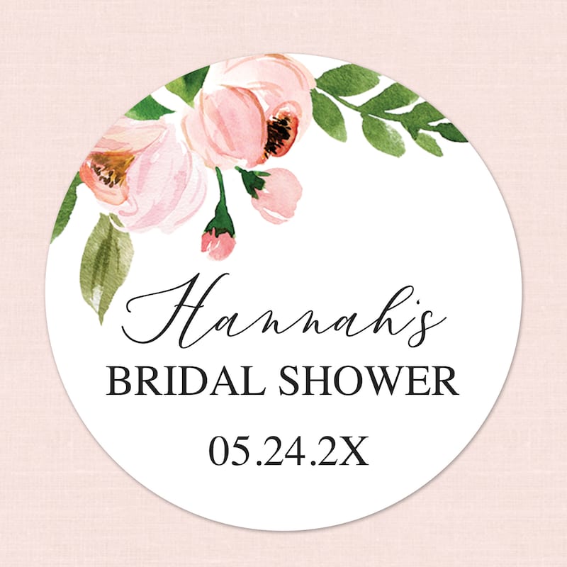 Bridal Shower Label - Etsy