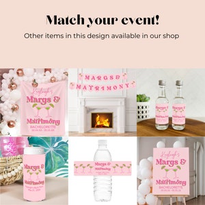 Margs and Matrimony Mini Shot Labels, Margaritas and Matrimony ...