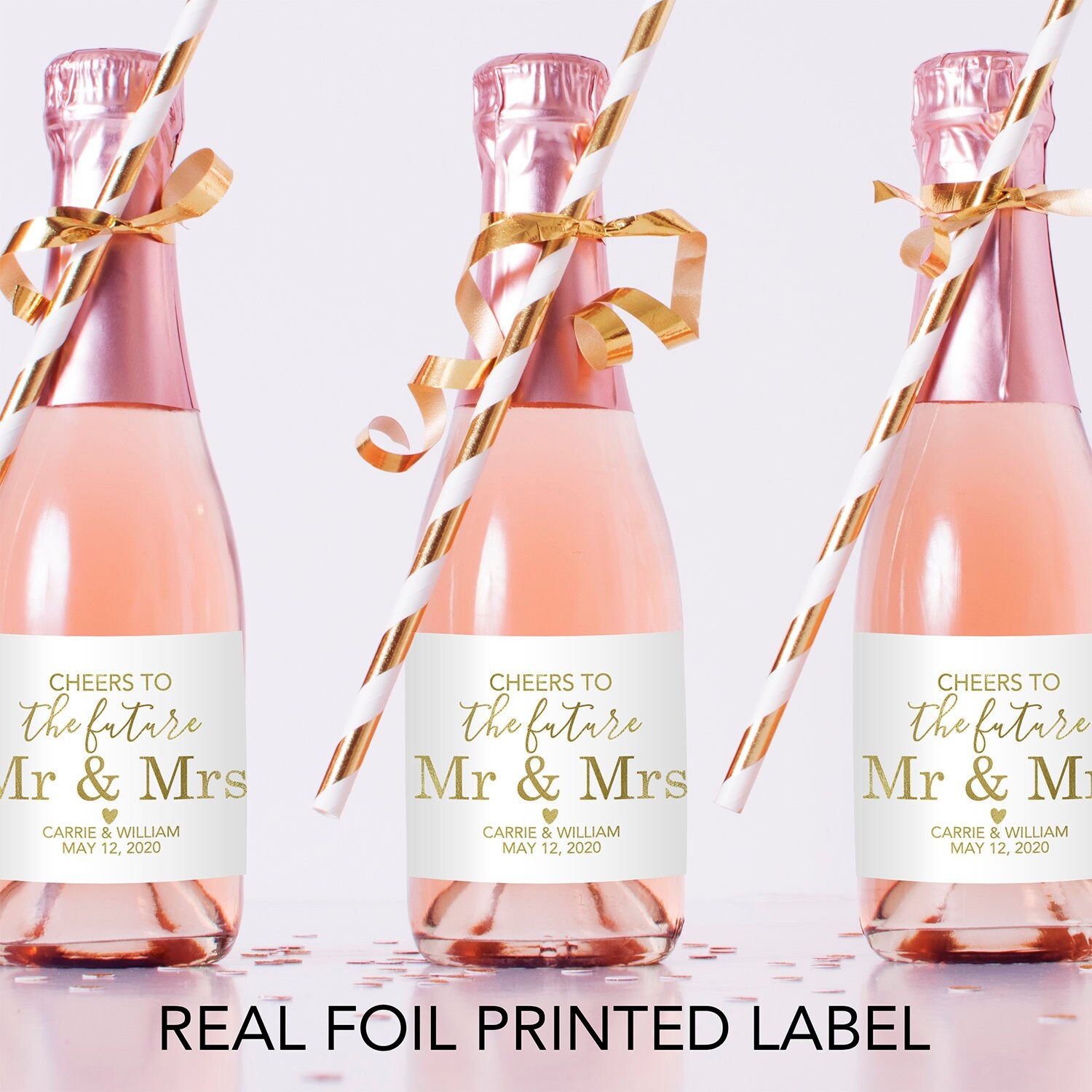 Personalized Champagne Bottles Favors