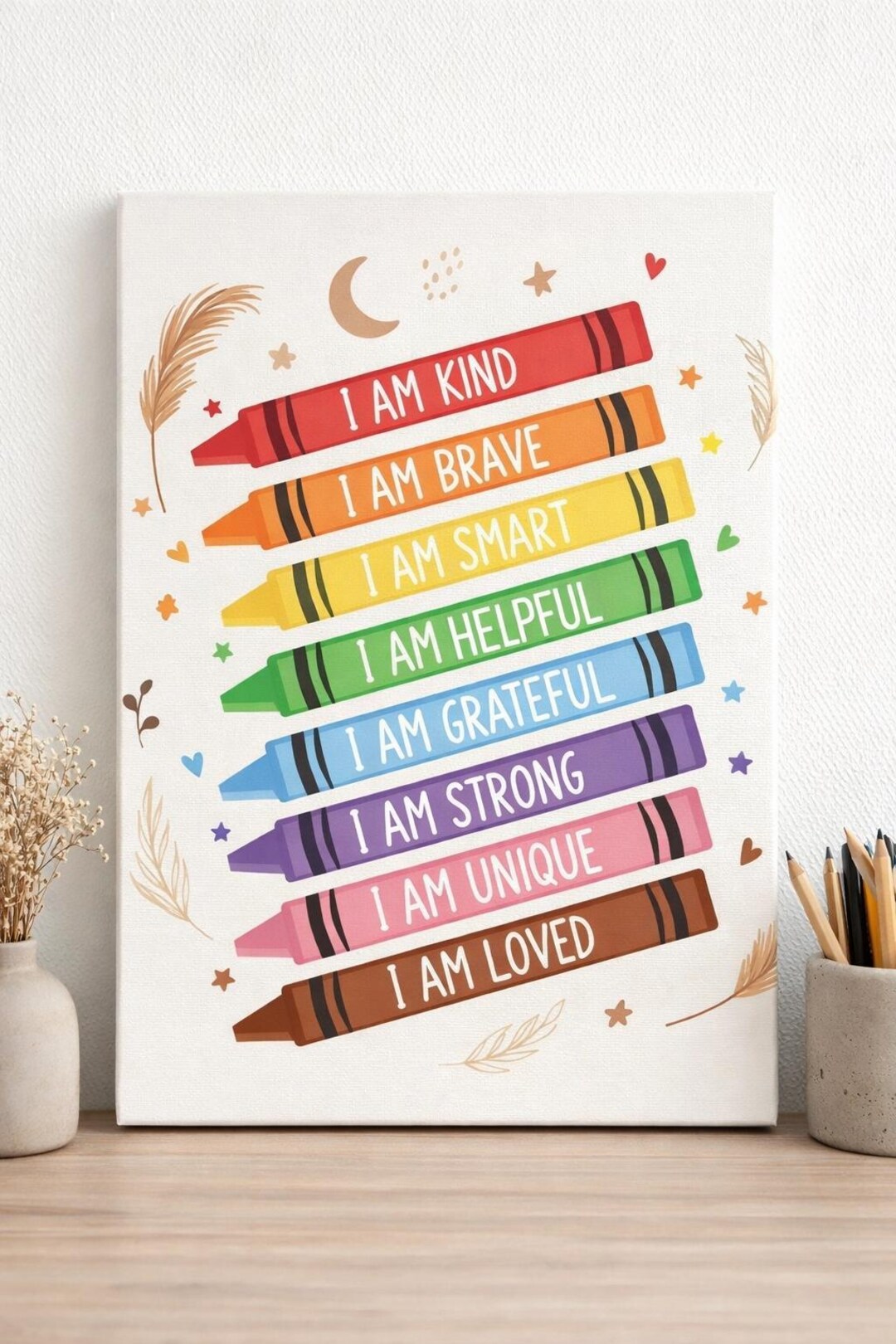 Affirmation Wall Art for Kids | Inspirational Classroom Decor | Kids ...