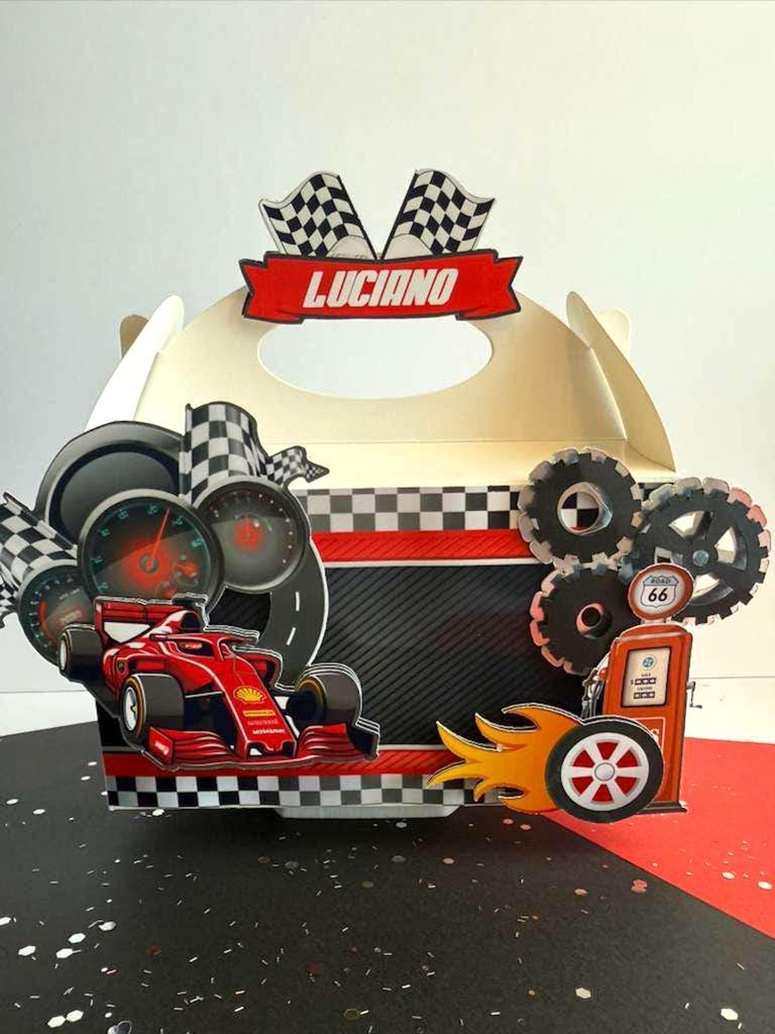 Race F1 Car Gable Box Set F1 Birthday Decor Race Car Party Decor Fast ...