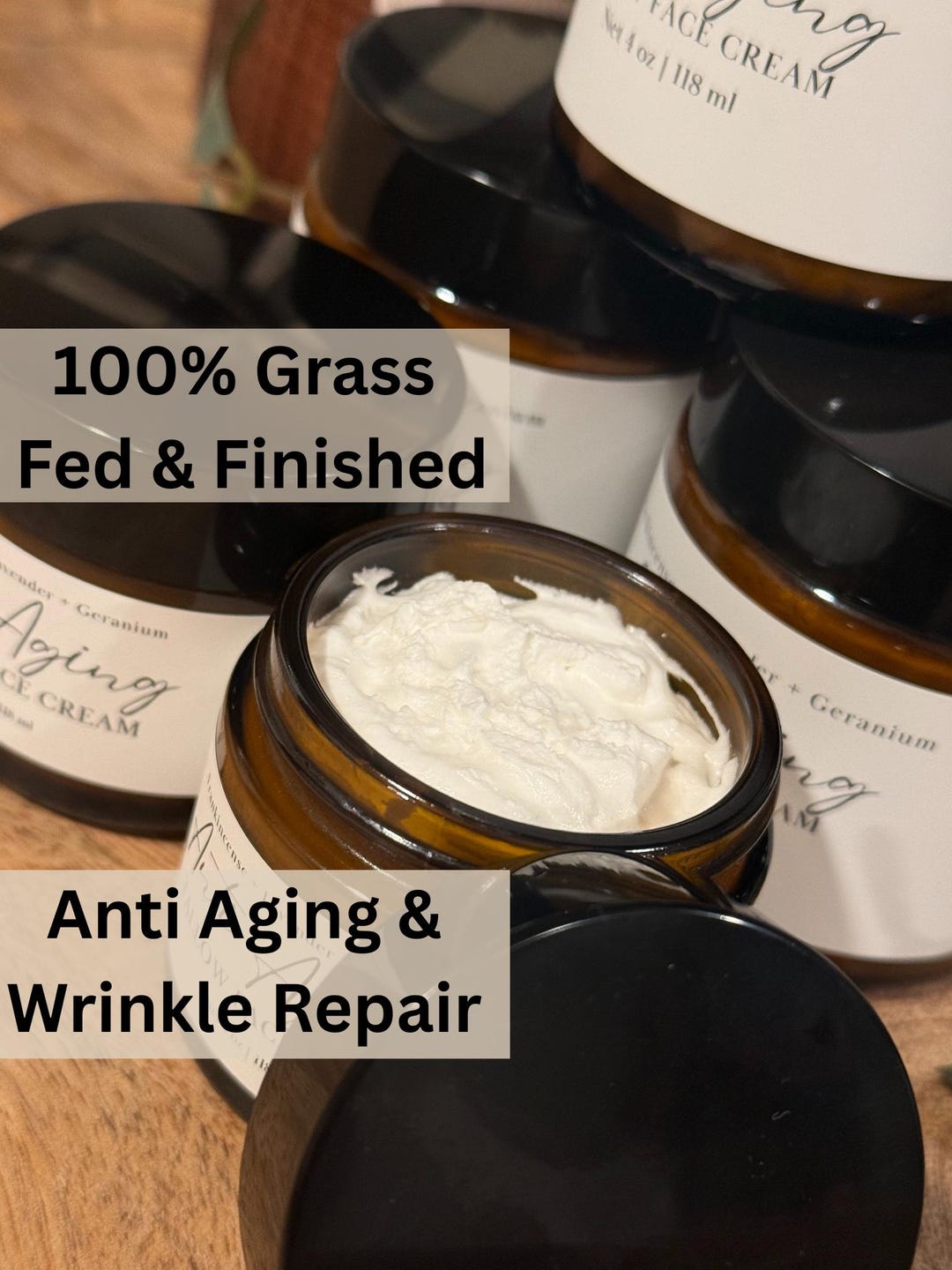 Grass-fed Tallow Face Cream | Natural Anti-aging Balm - Etsy
