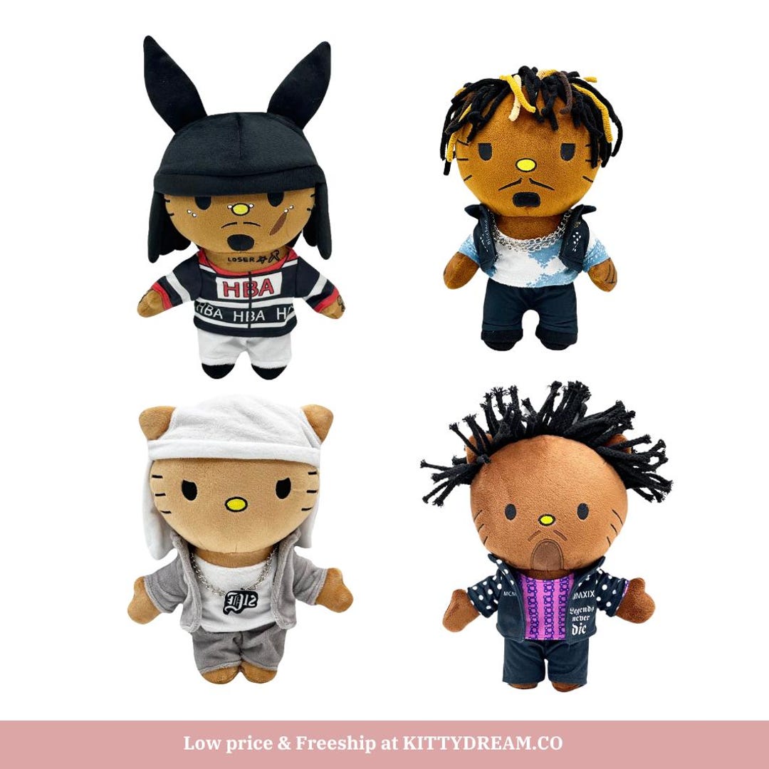 Hello Kitty Juice Wrld Playboy Carti Selena Eminem Plush Toy, Artist ...