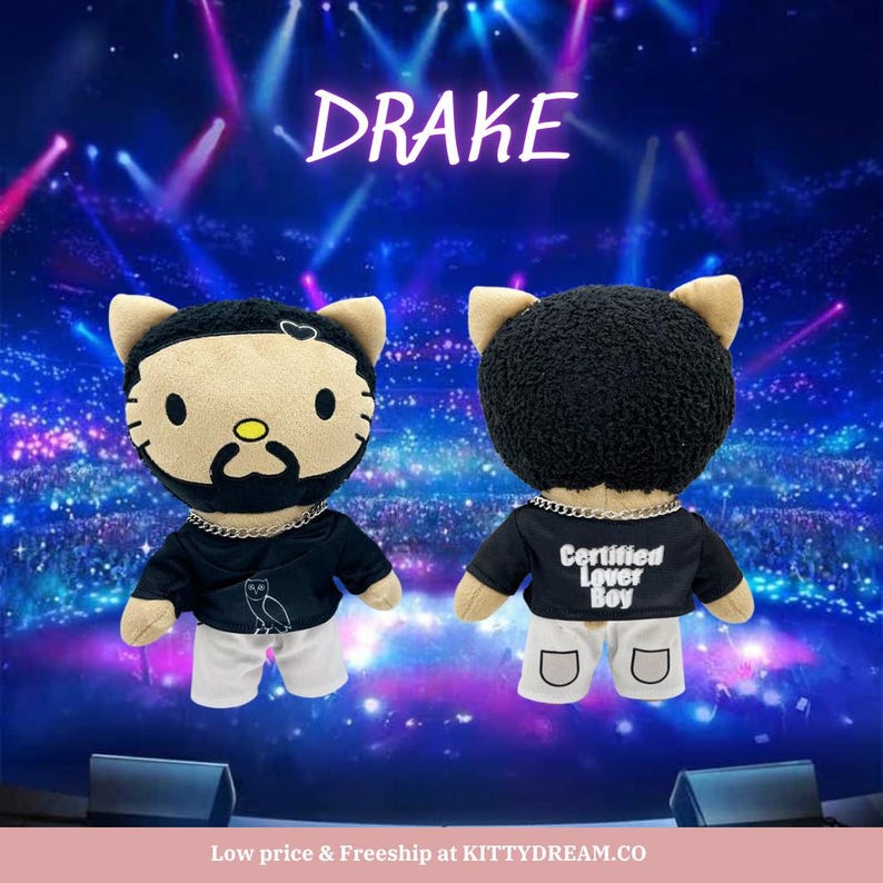 Hello Kitty Frank Ocean Lil Peep Xxxtentacion Drake Plushies, Artist ...