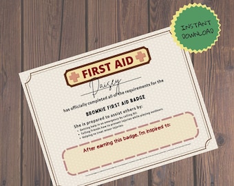 Brownie First Aid Badge Activity Kit | Girls Scout Troop Organizer ...