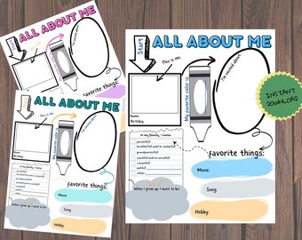 Brownie Junior Girl Scout All About Me New Troop Member All About Me ...