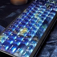 Starry Dark Night Sky Astronomy Theme Keycap Set: Cherry Profile, MX ...