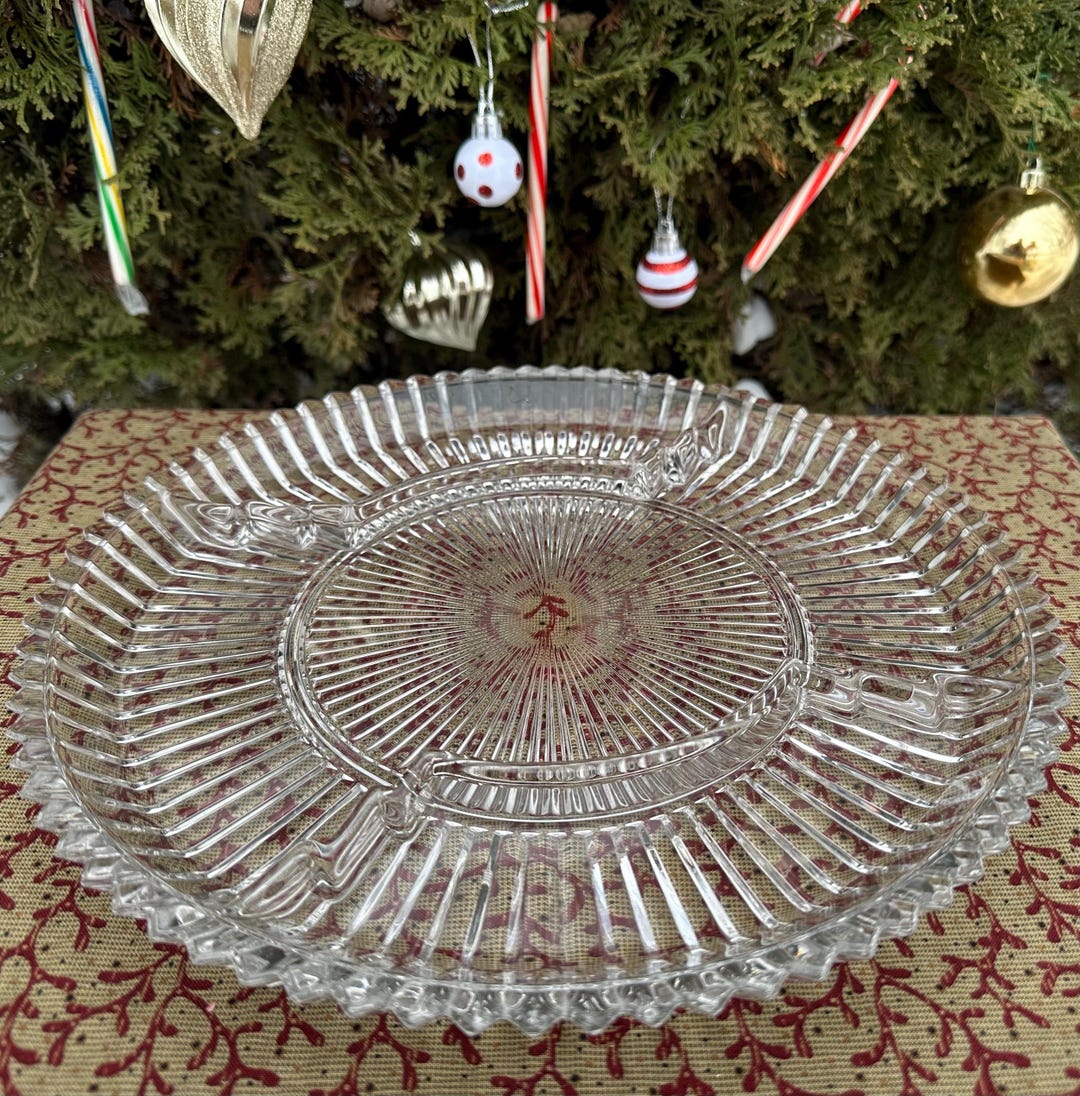 Sparkling Ribbed Three-part Relish Dish - Etsy