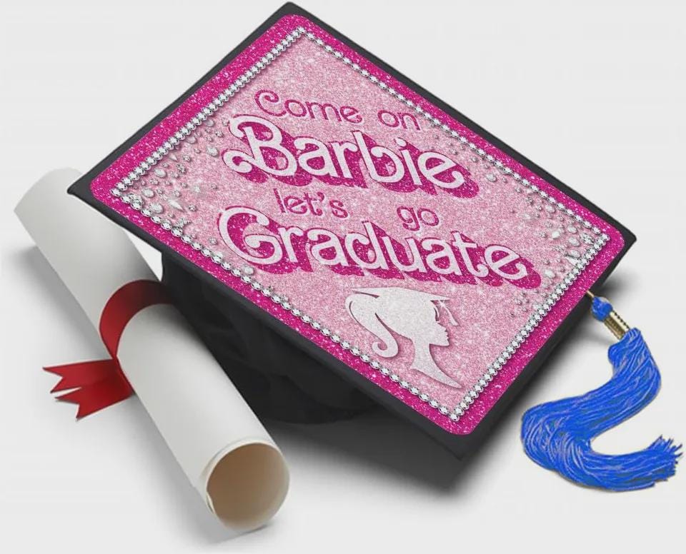 Come on Barbie Graduation Cap Topper, Custom Come on Barbie Graduation ...