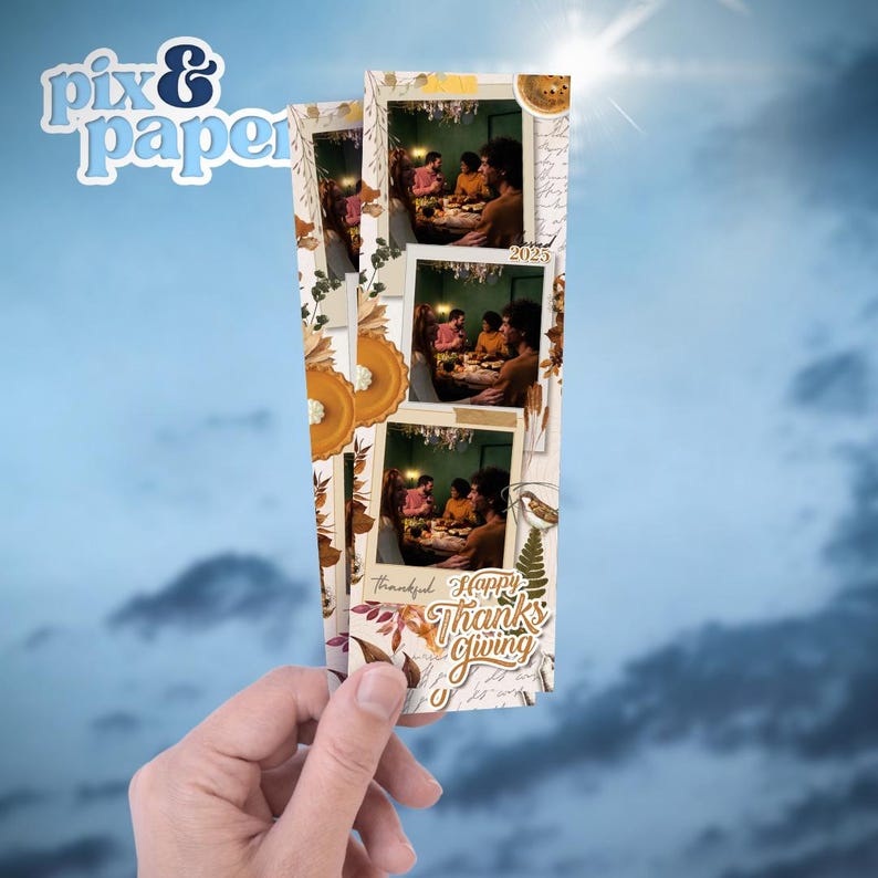 Photo Booth Template · Thanksgiving Theme · Canva Editable · 4x6 and ...