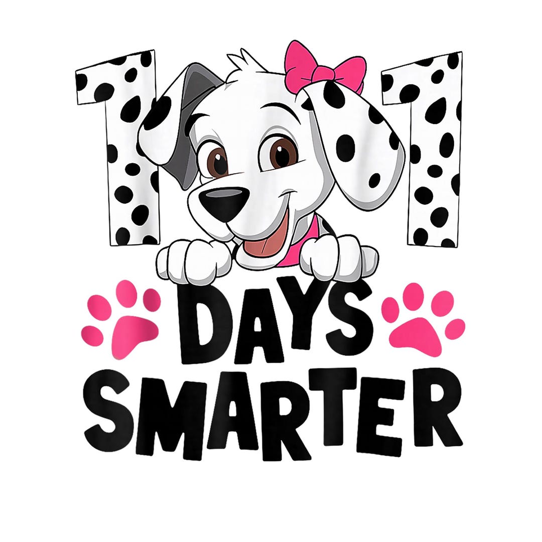 100 Days of School Dalmatian Dog Boy Kid 100th Day of School Png, Funny ...