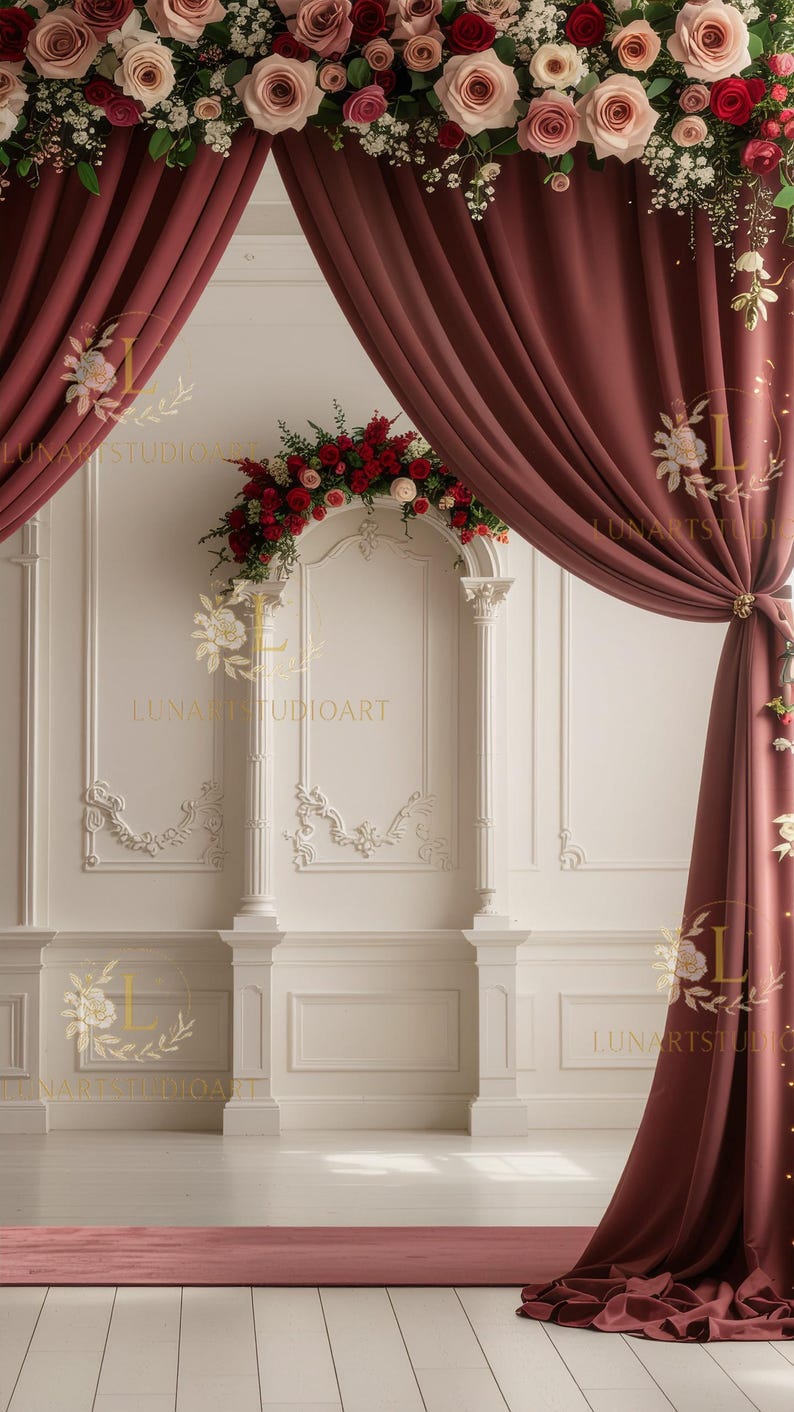12 Henna Room Backgrounds | Neoclassical Digital Wall Decor | Printable ...