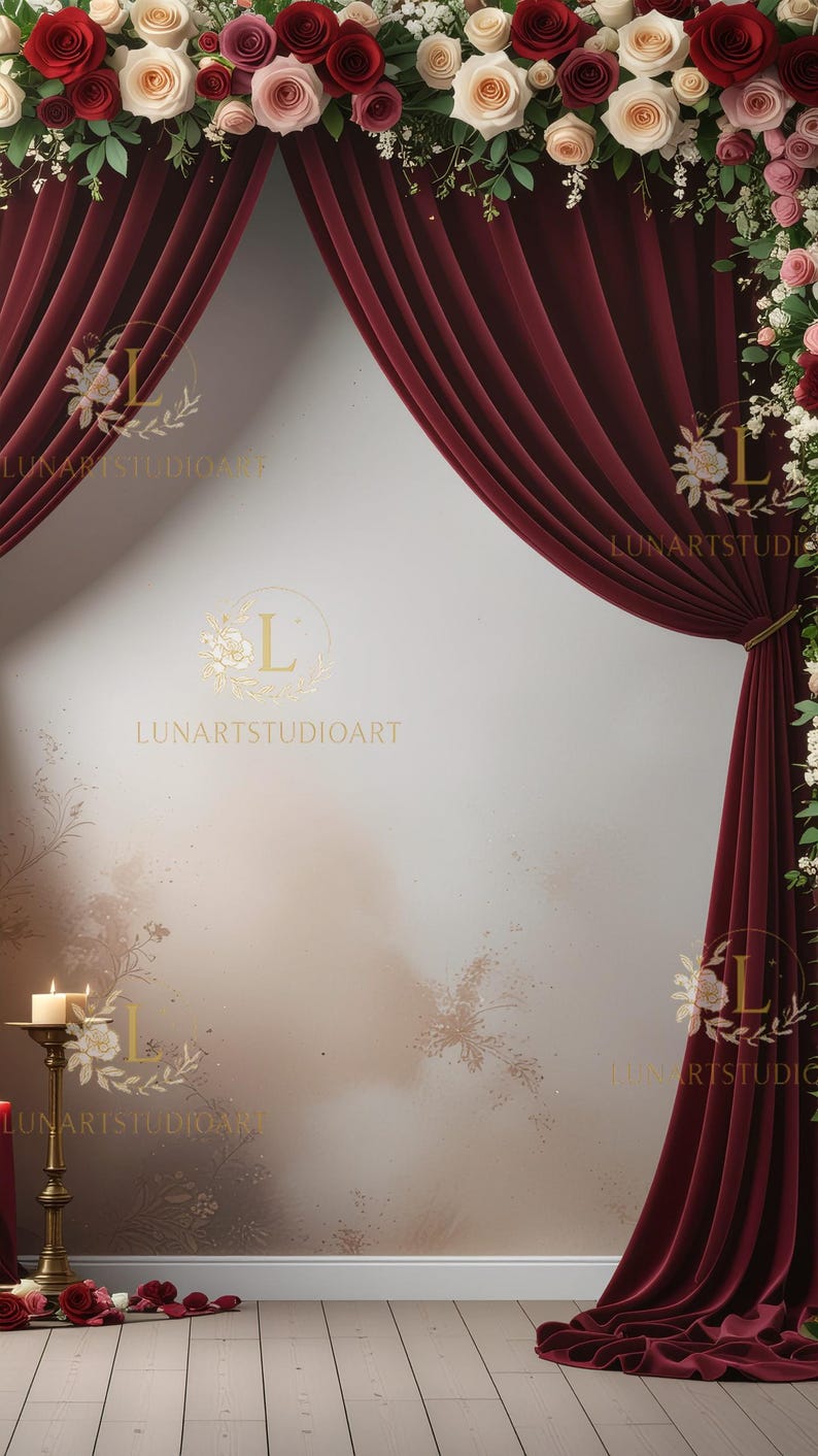 12 Henna Room Backgrounds | Neoclassical Digital Wall Decor | Printable ...