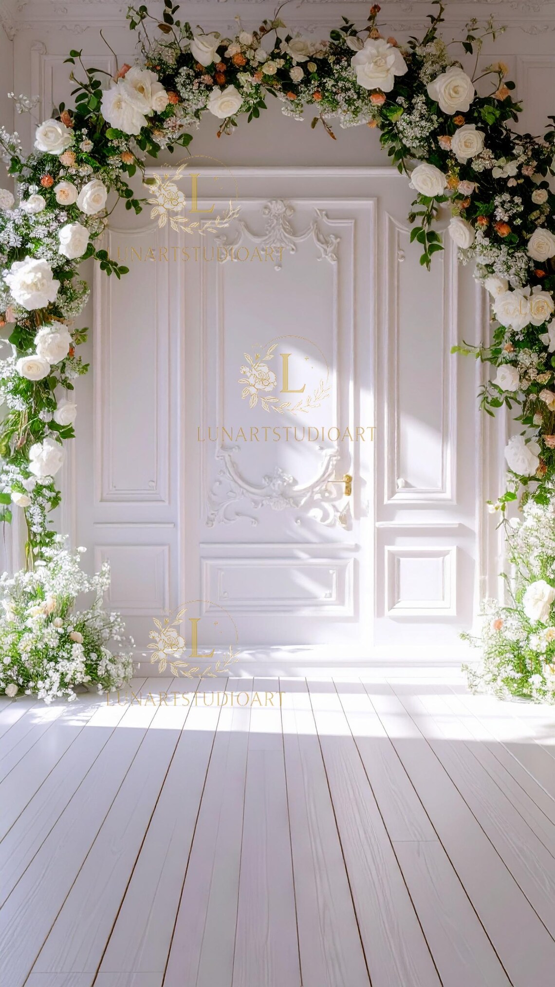 12 Wedding Room Backgrounds | Neoclassical Digital Wall Decor ...
