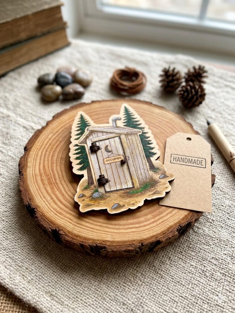 Funny Bear Outhouse Laser Cut File SVG | Does a Bear Poop in the Woods ...