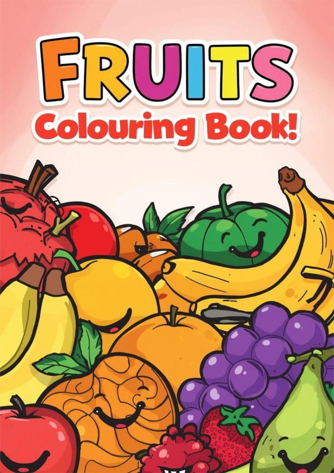 Fruit Alphabet Coloring Book - Etsy