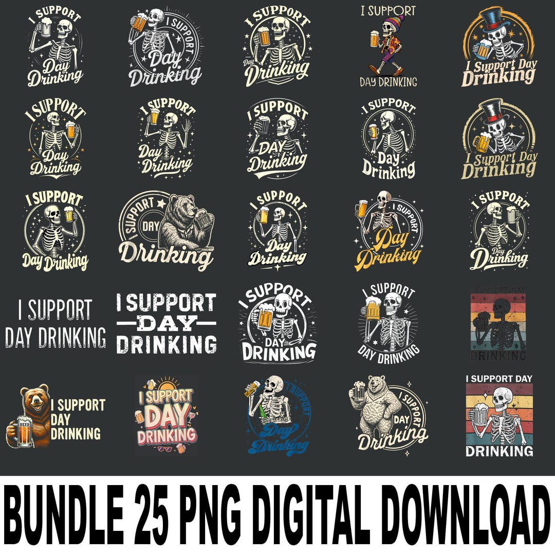 I Support Day Drinking PNG – Funny Alcohol Quote Summer Party ...