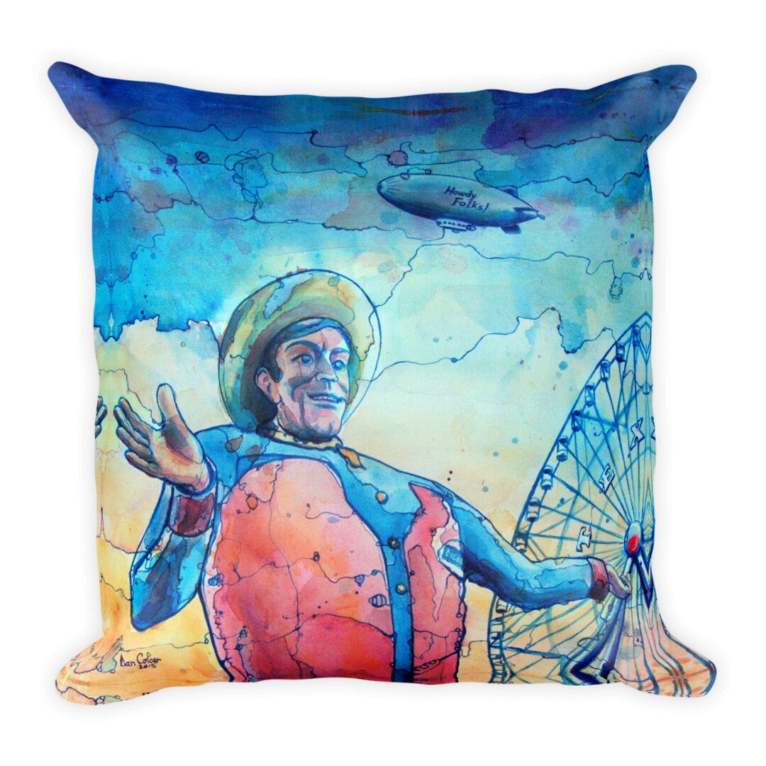 Big Tex by Dan Colcer Art Pillow - Etsy