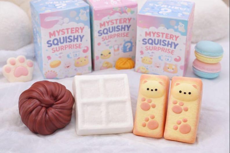 Mystery Kawaii Squishy Toy | Stress Relief, Surprise Gift - Etsy