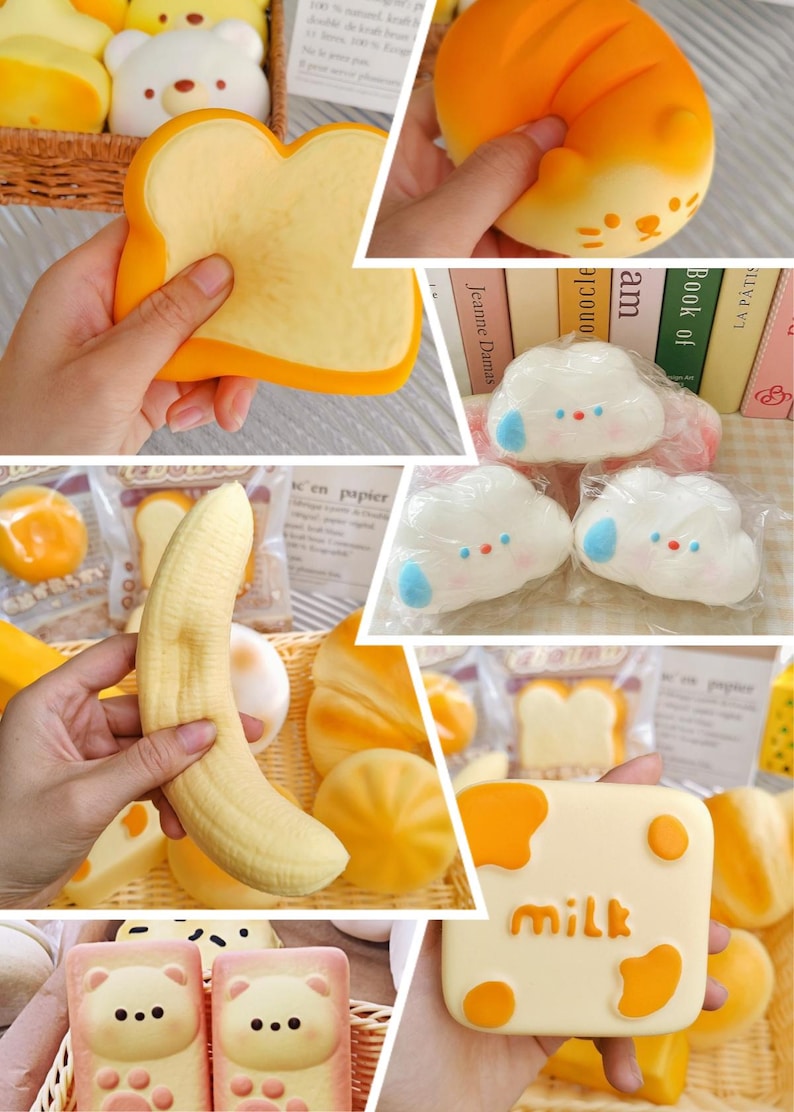 Mystery Kawaii Squishy Toy | Stress Relief, Surprise Gift - Etsy