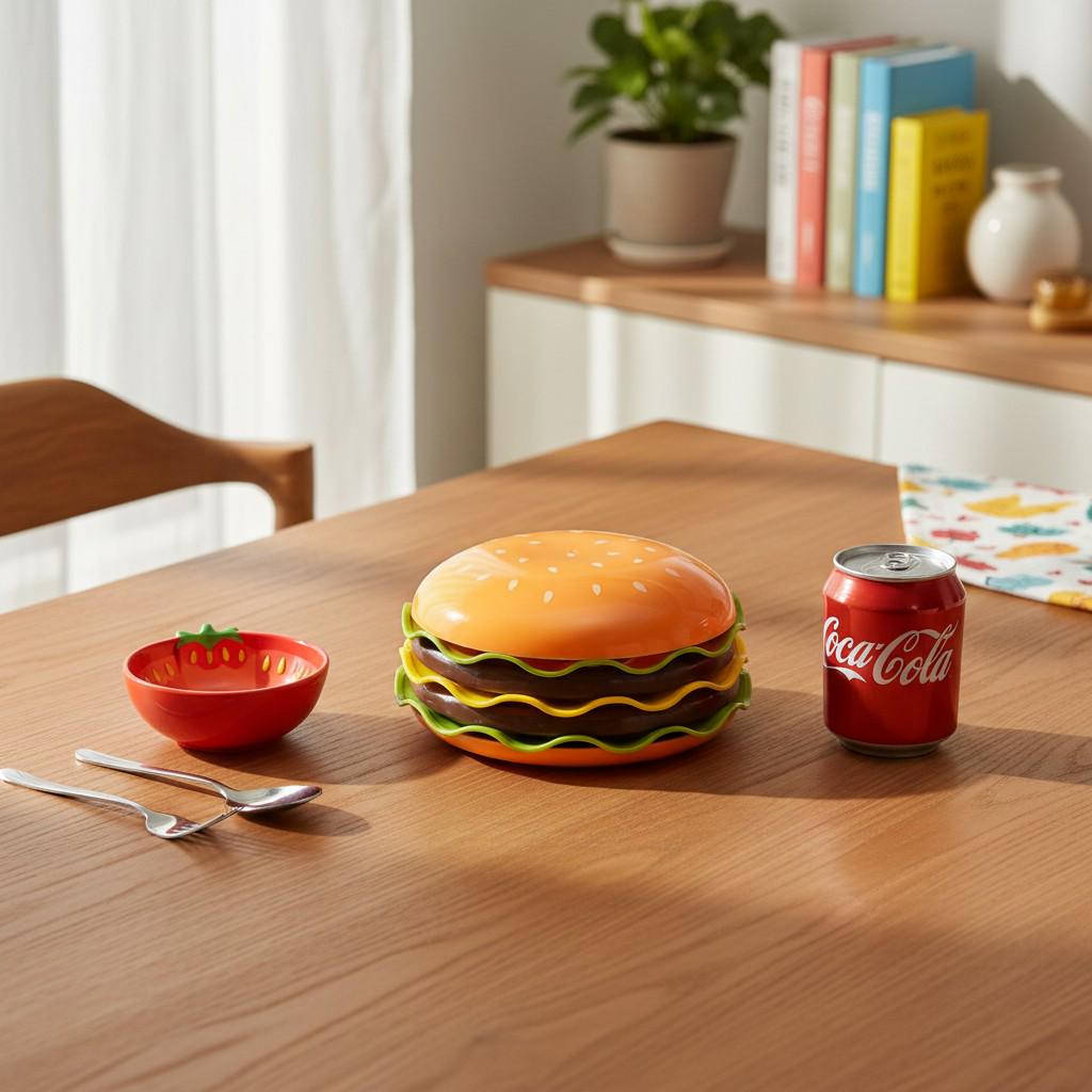 7-layer Stackable Hamburger Plate Set – Playful Kitchen Dishware - Etsy
