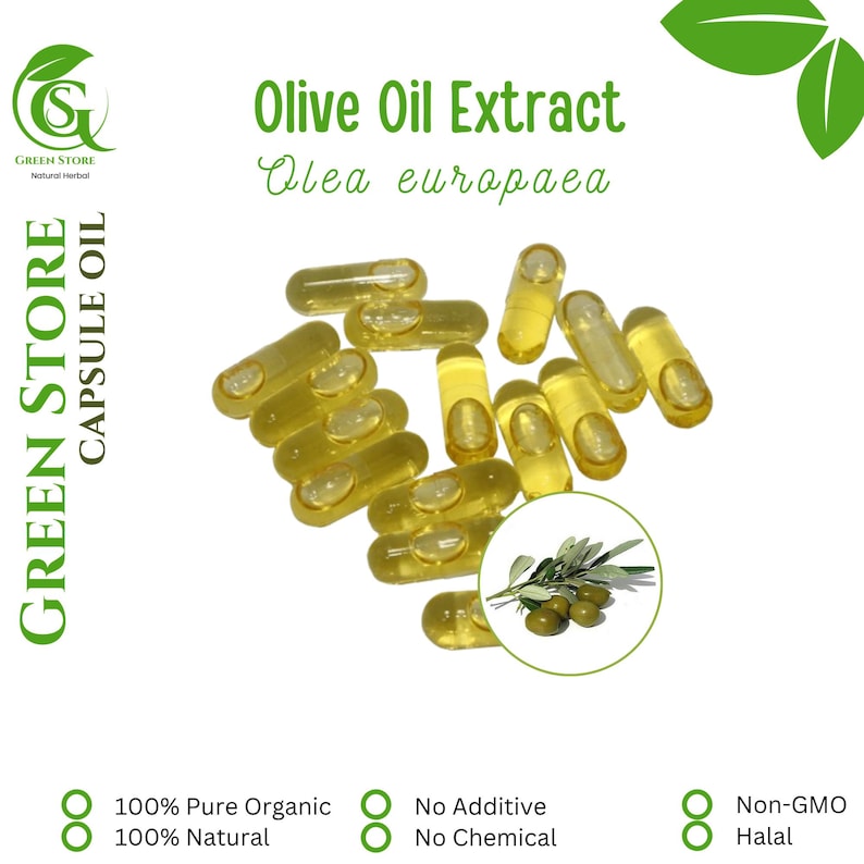 Capsules of Pure Olea Europaea / Olive Oil 100% Organic Fresh Herbs - Etsy