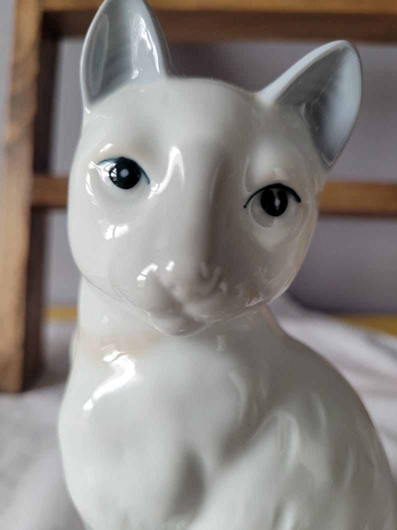 Vintage Siamese Cat Figurine - Karen Karson Creations - Porcelain Cat ...