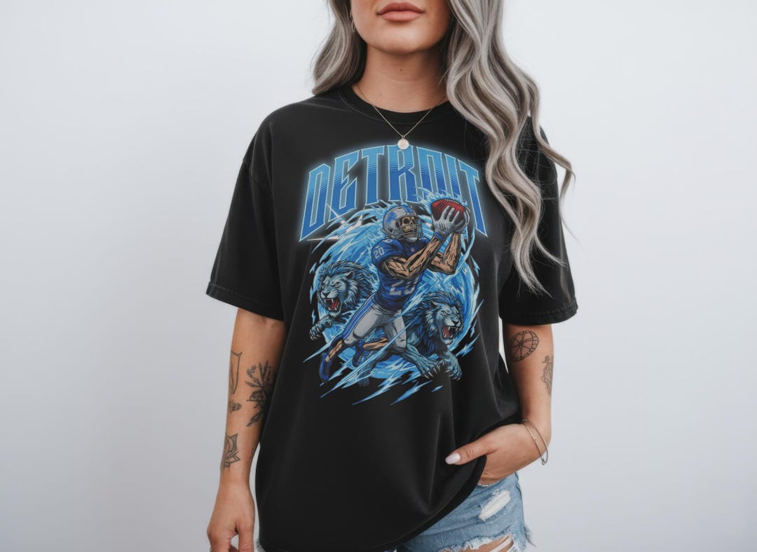 Detroit Lions Football Gameday Shirt, Detroit Football Tee, Lions Fan ...