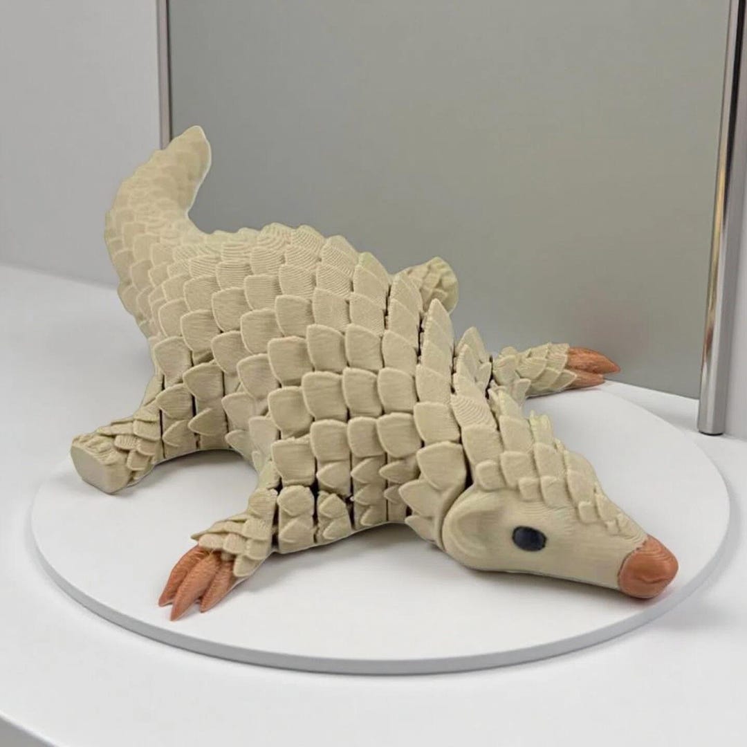 3D Printed Pangolin Statue, Collectible Desk Ornament - Etsy