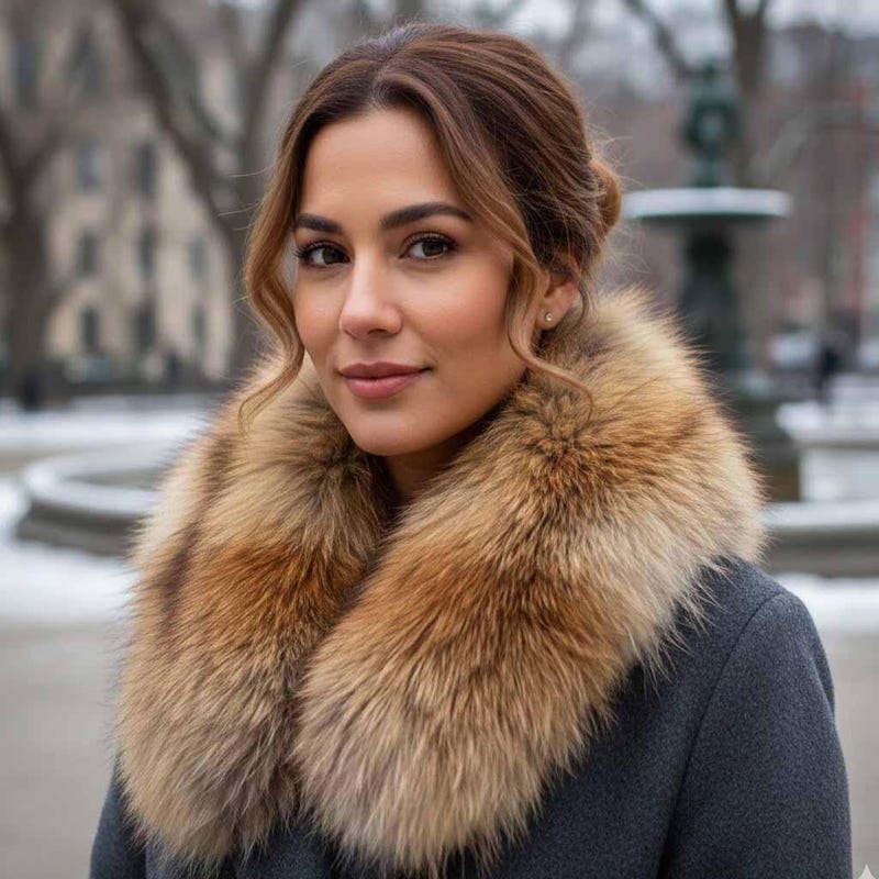 Red Fox Fur Scarves - Etsy UK