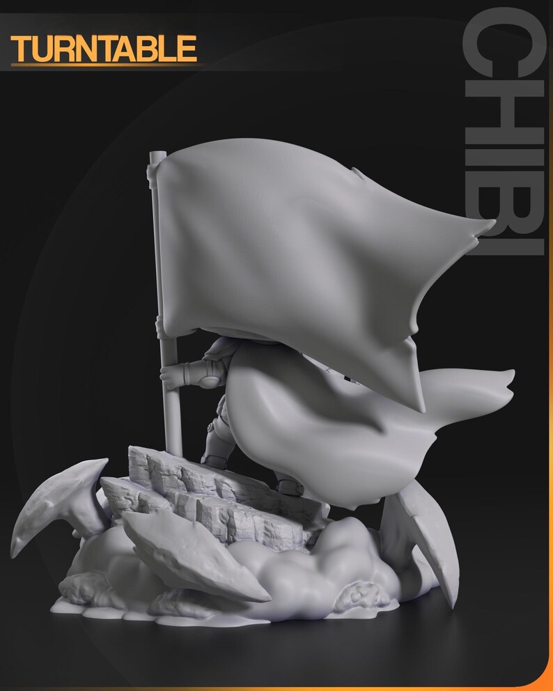 Chibi Helldiver STL 3D Print | Mini Space Trooper Statue | Cute 3D ...