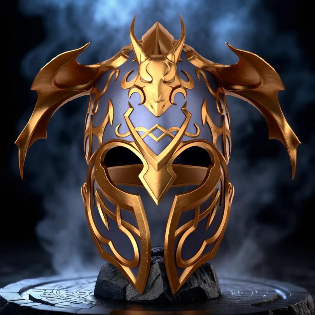 Akatosh Helmet | Dragon God Armor STL | 3D Print Cosplay Prop - Etsy