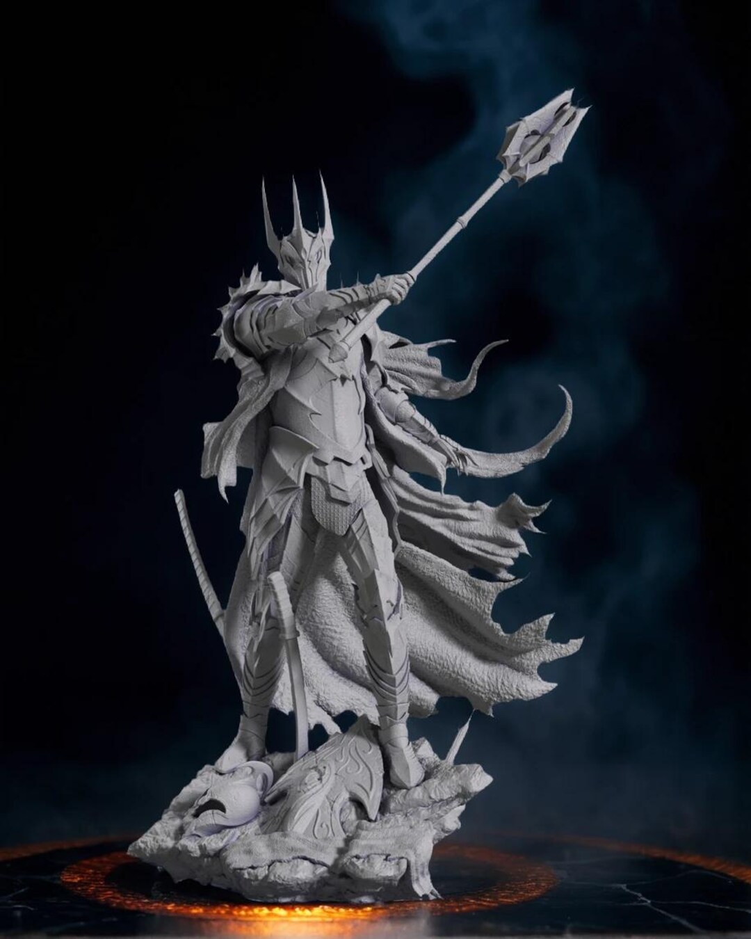 Dark Warlord STL 3D Print | Shadow Armor King Statue | Epic 3D PRINT ...