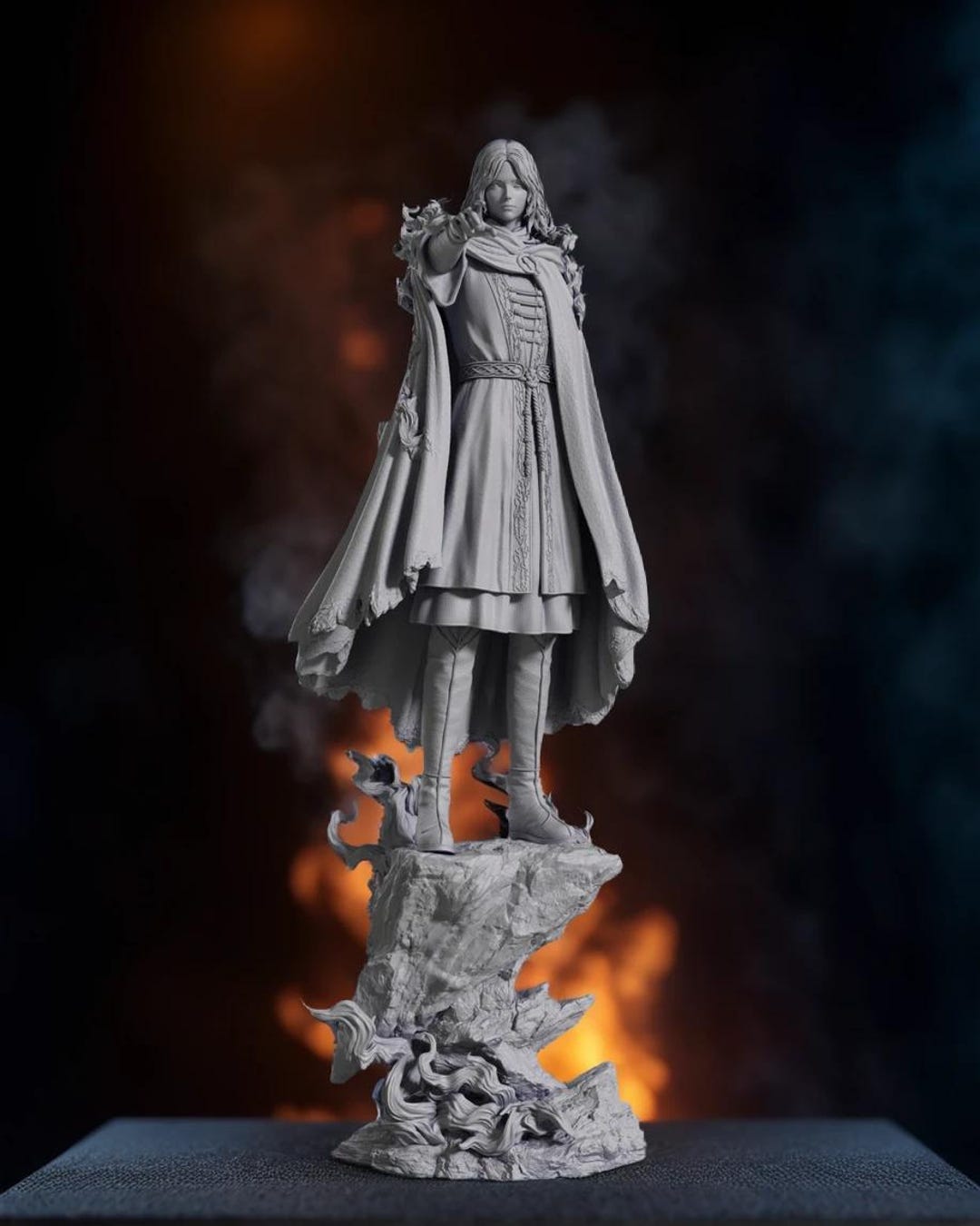 Flame Maiden STL | 3D Print Files, Keeper of Embers Statue - Etsy